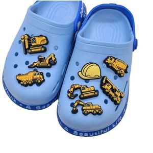 Accessories | Host Pick 12 Piece Work Excavator Trucks Croc Charms ...